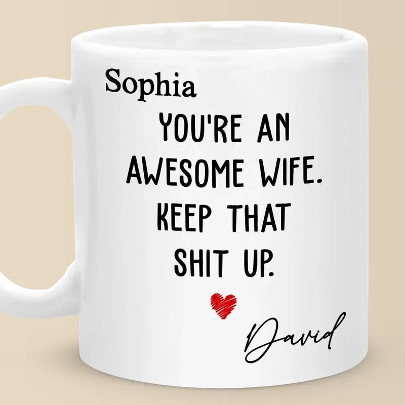 Funny Coffee Cup for Wife - Etsy