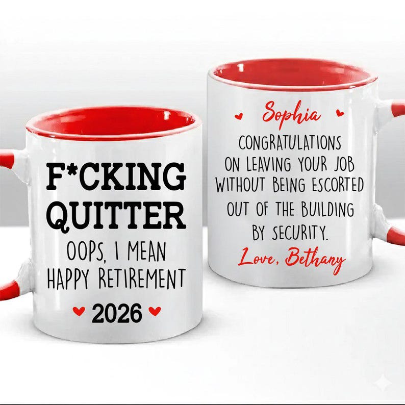 Personalized Retirement 2026 Coffee Mug, Happy Retirement Cup, Custom ...