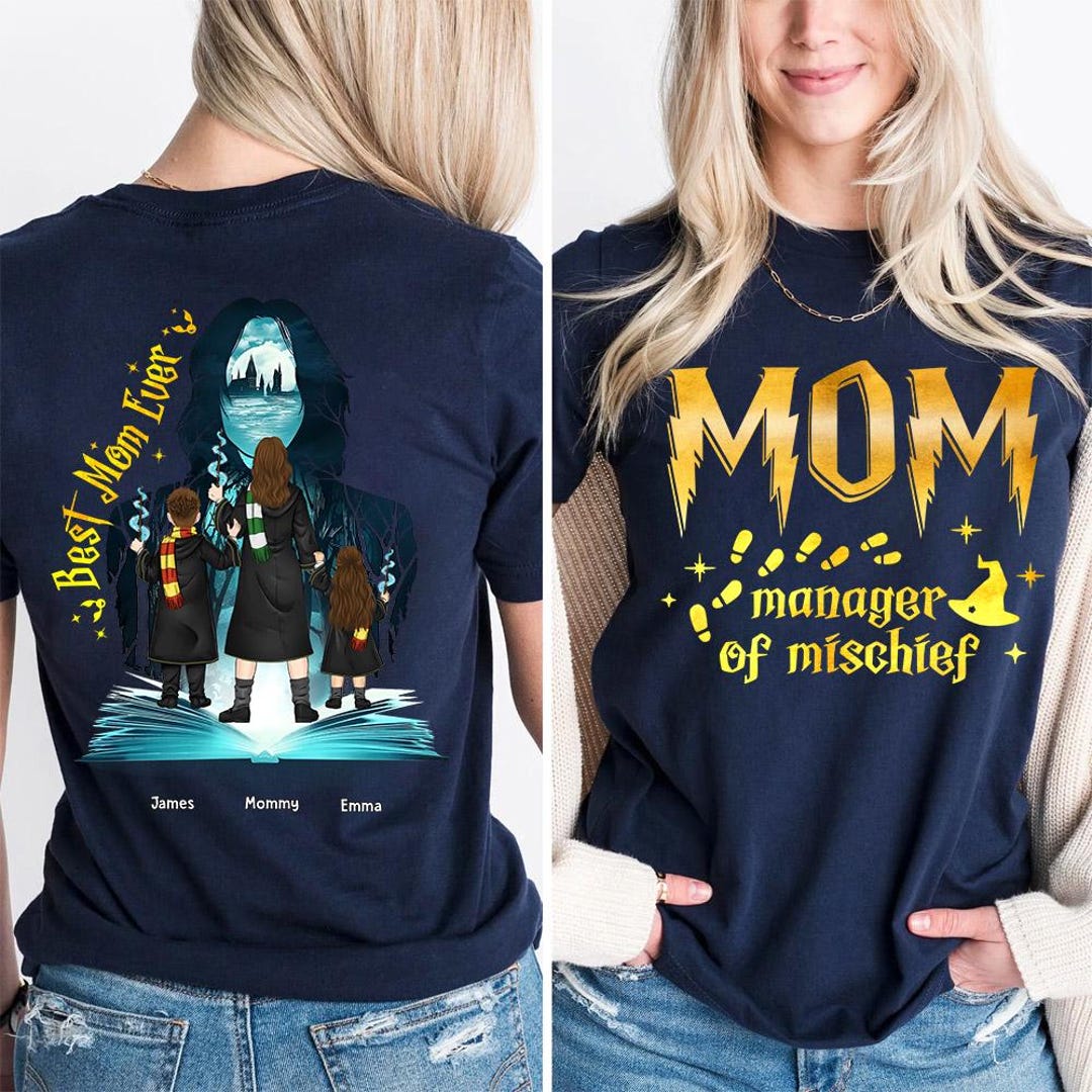Custom Manager of Mischief Mom Shirt, Best Mom Ever, Magical Mom Tshirt ...