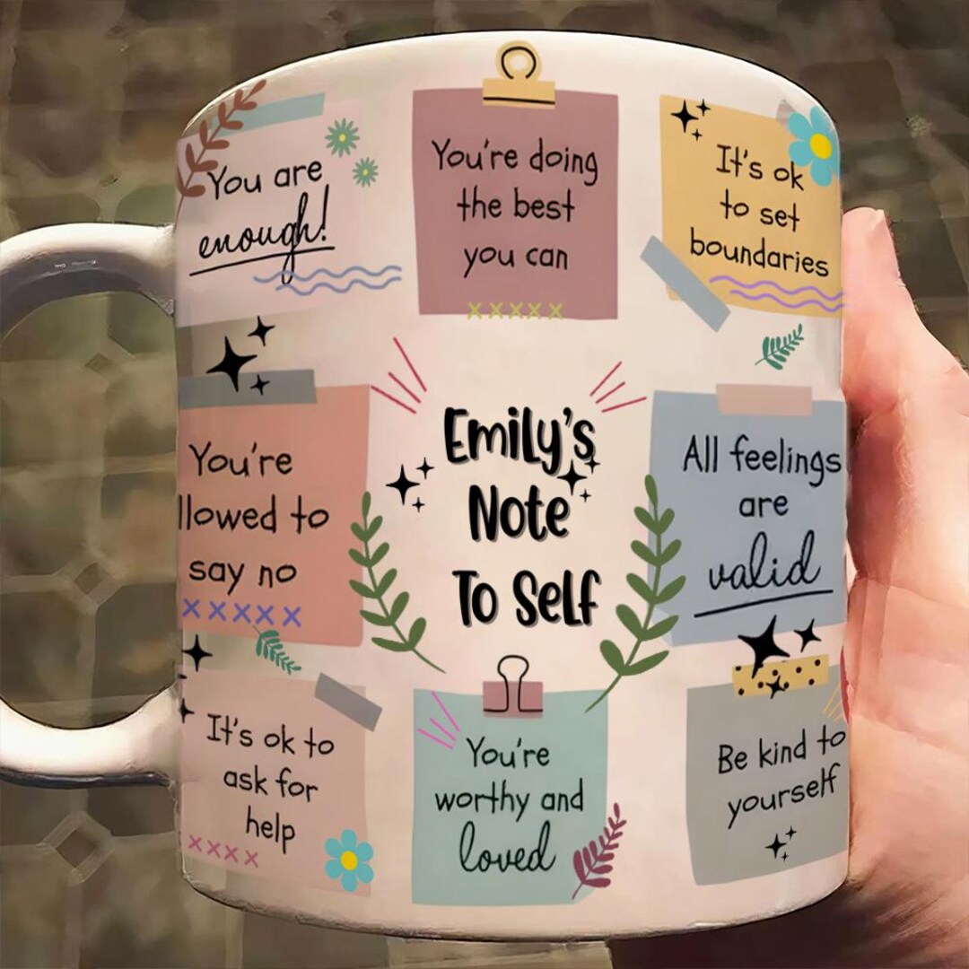 Custom Name Note to Self Funny Mug for Coworkers, Friends, Self Gift ...