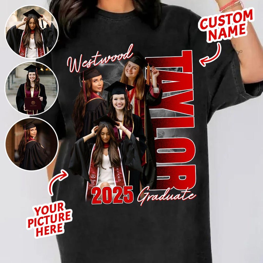 Custom Graduation Shirt, Custom Photo Graduate Shirt, Family Graduation ...