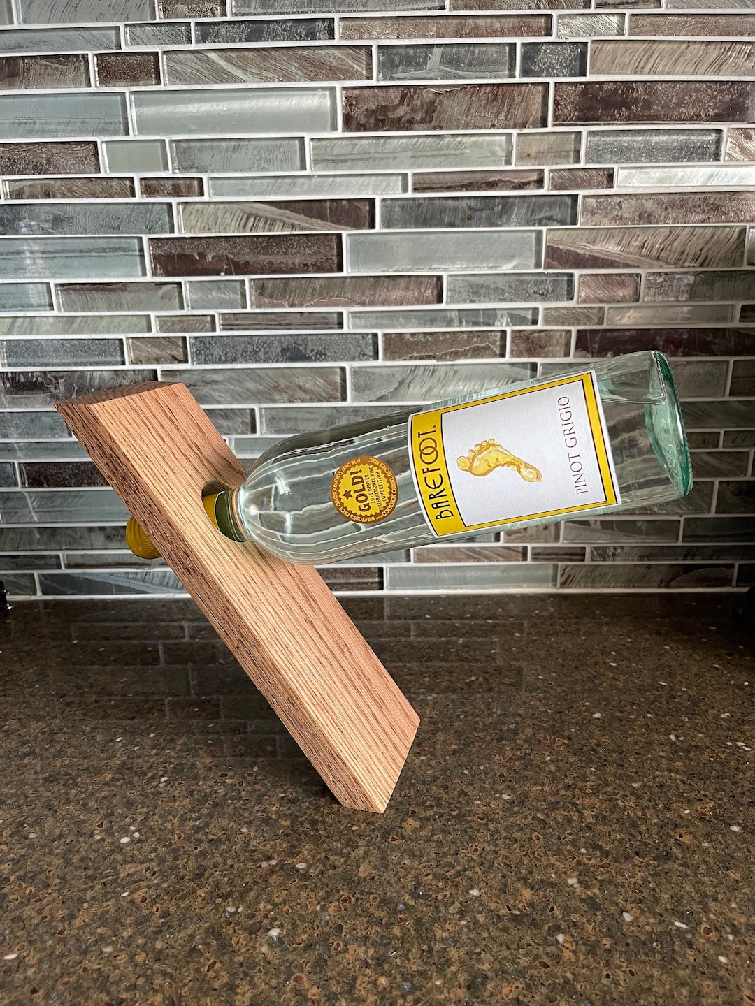 Floating Wine Bottle Holder - Etsy