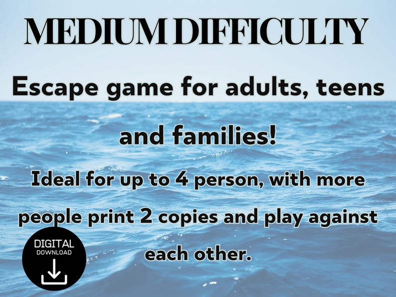 Printable Pirate Escape Room: Treasure Hunt Game for Teens & Adults ...