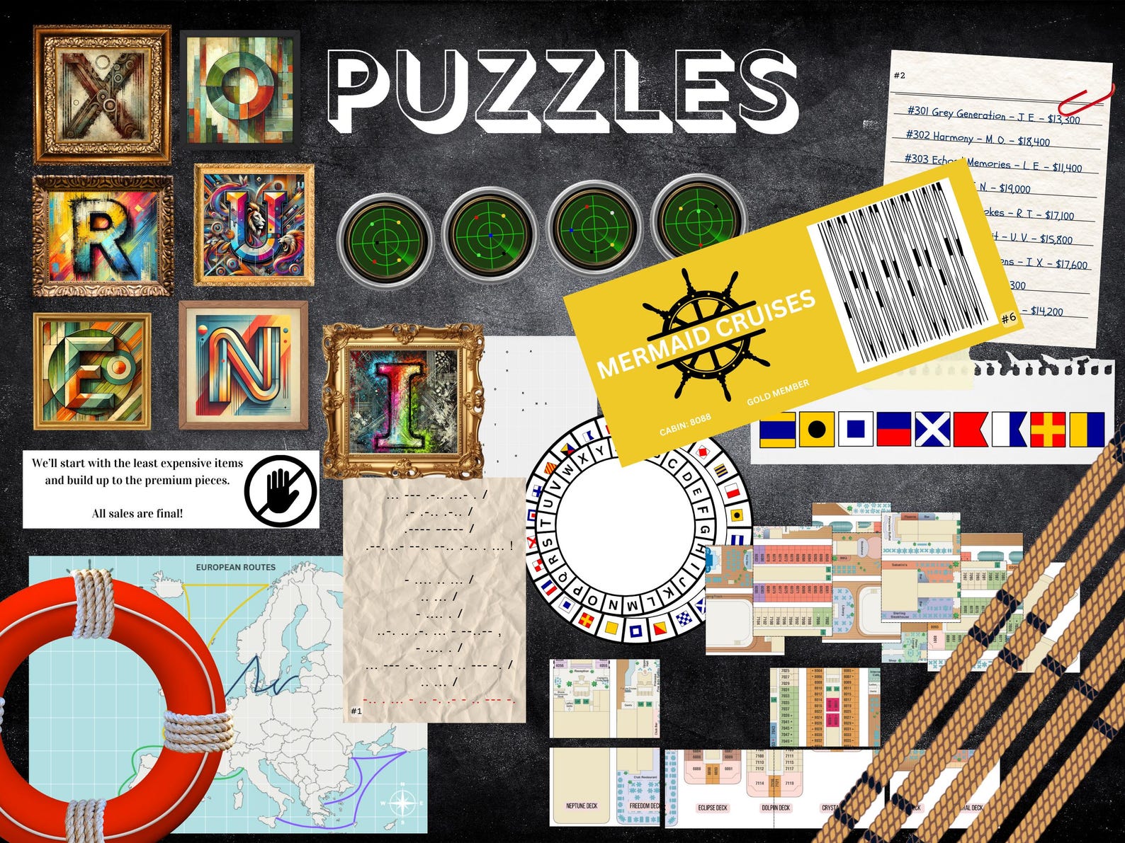 Printable Cruise Ship Escape Room: Family DIY Game (PDF) - Etsy