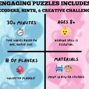 Gender Reveal Escape Room Game: Printable Baby Shower Puzzle (digital ...
