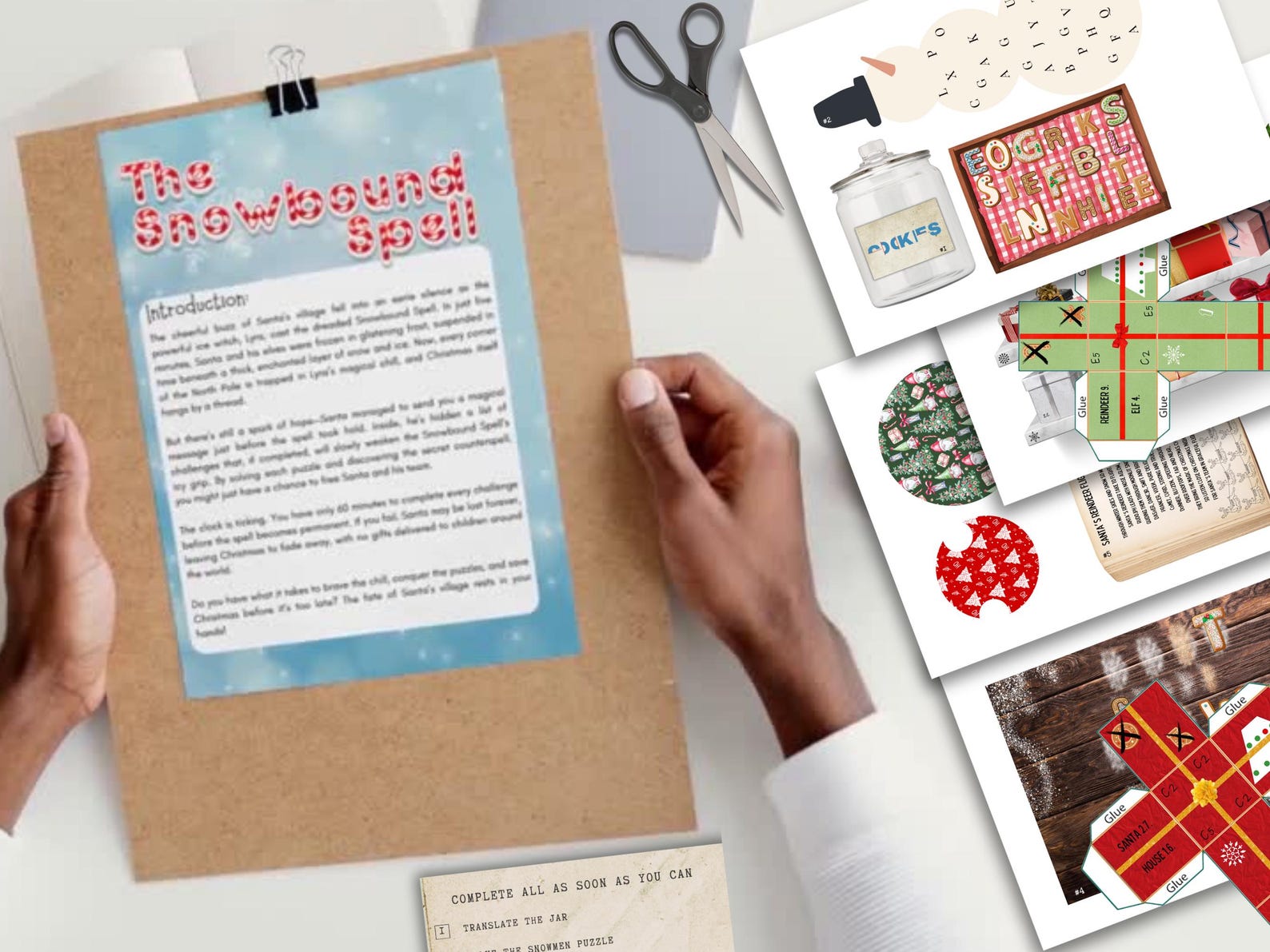 Printable Santa Escape Room, Escape Game for Christmas, Escape Room for ...