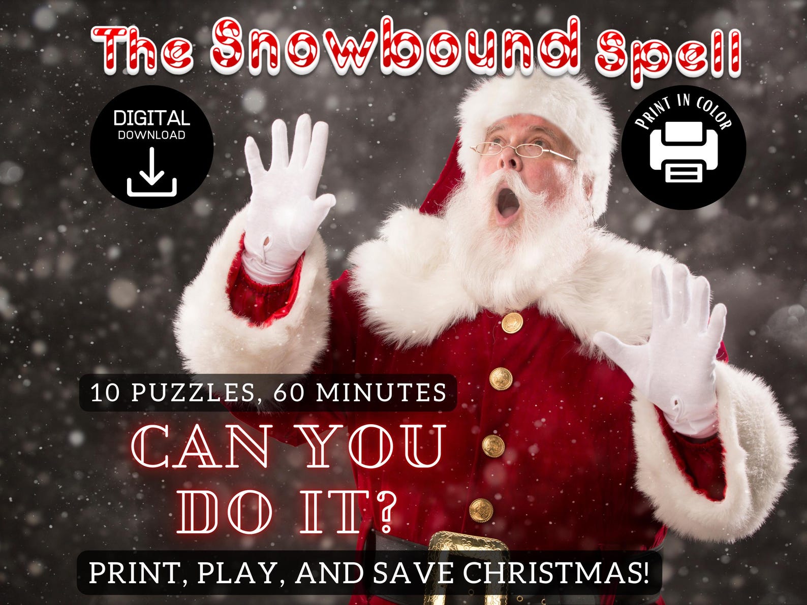 Printable Santa Escape Room, Escape Game for Christmas, Escape Room for ...