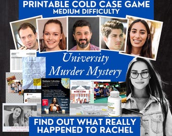 Printable Murder Mystery Case File Hard - Detective Game, Detective True Crime Game, Unsolved ...
