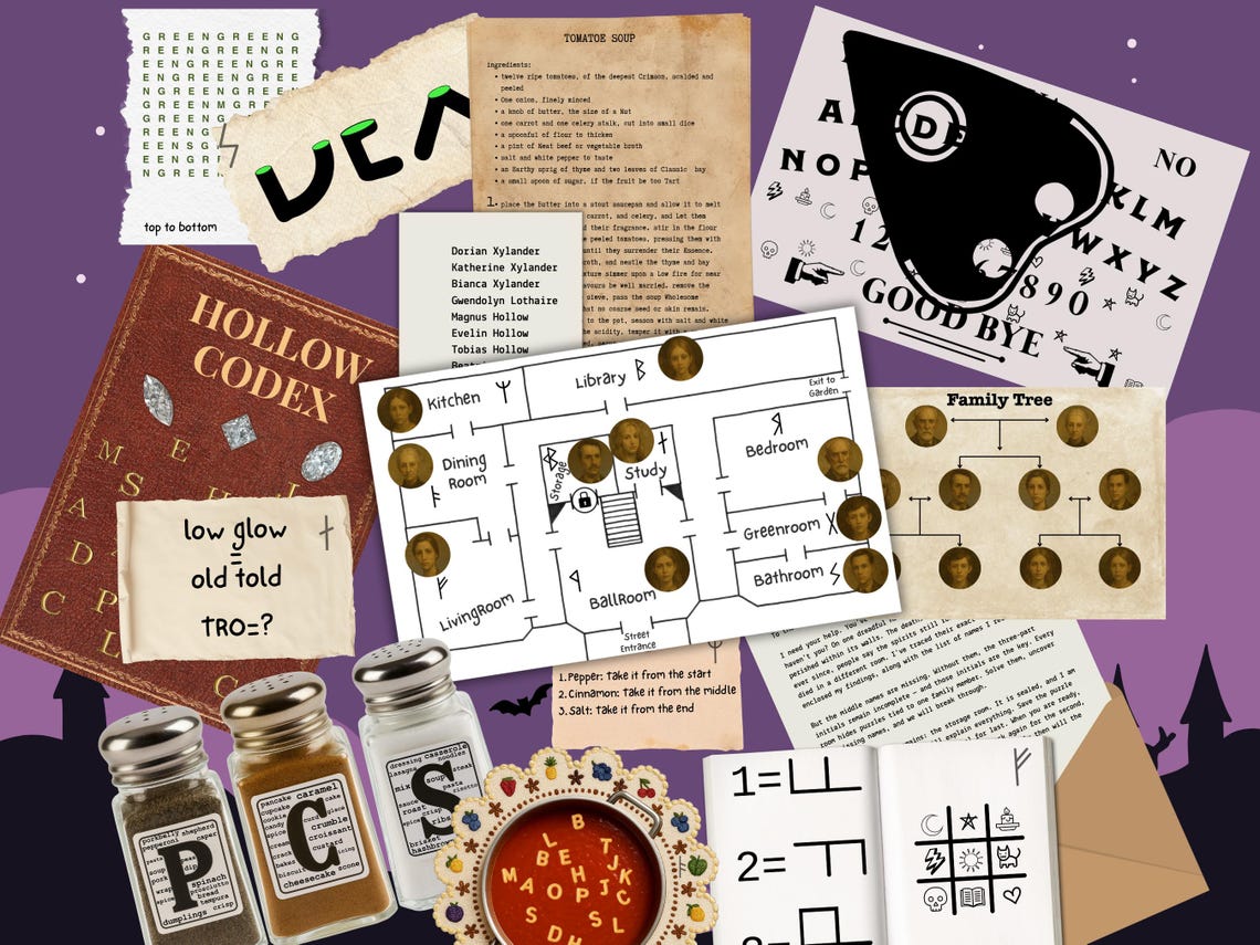 Halloween Haunted House Escape Room Game, Printable Adventure for ...