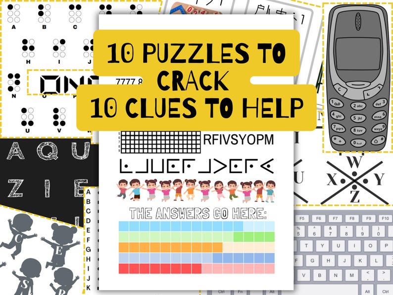 Escape Room for Kids, Printable Party Escape Challenge, School Escape ...