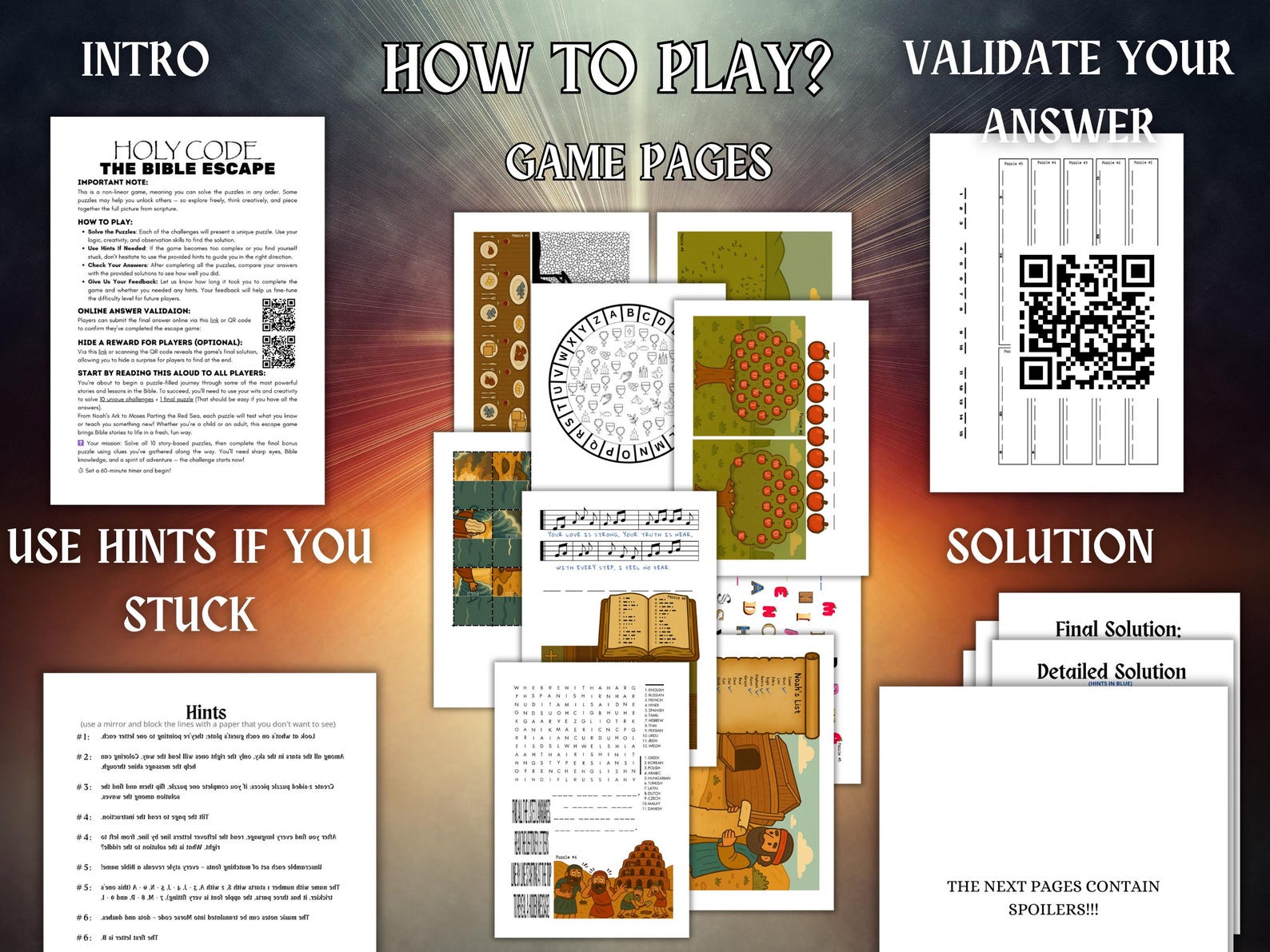 Easter Bible Escape Room, Religious Escape Game: Holy Code Puzzles ...