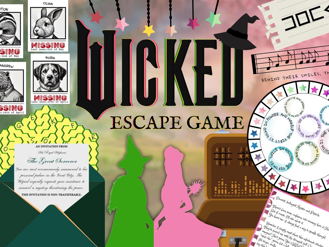 Wicked Witch Themed Escape Room Game: Magic Adventure, Kids Party (PDF ...