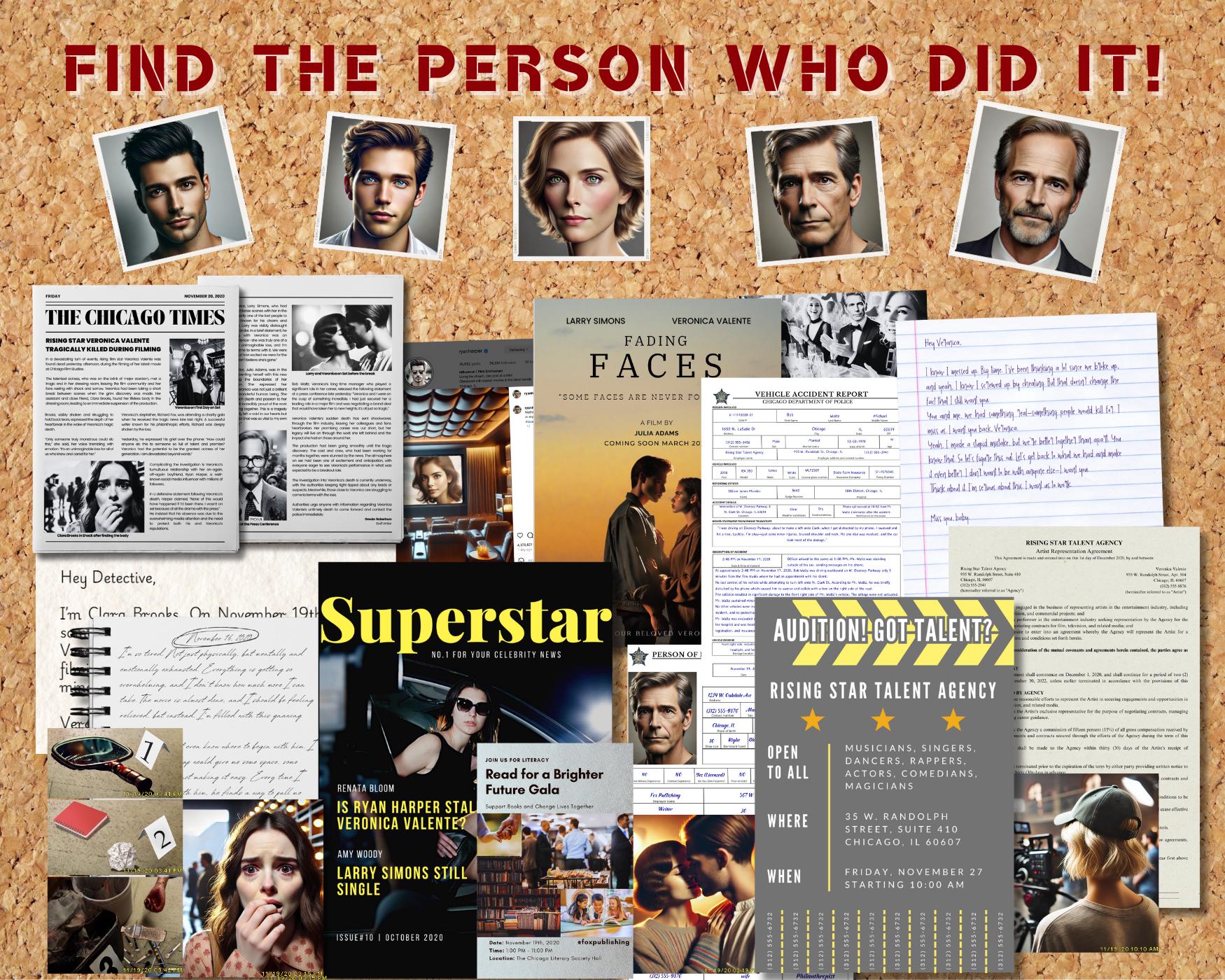 Printable Murder Mystery Cold Case File | Detective True Crime Game ...