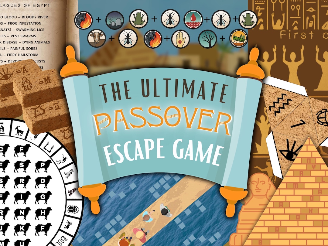 Passover Escape Room Game, Printable Passover Family Game, Digital ...