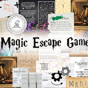 Wizard School Escape Room Game: Magic Puzzle Adventure Escape Game (PDF ...