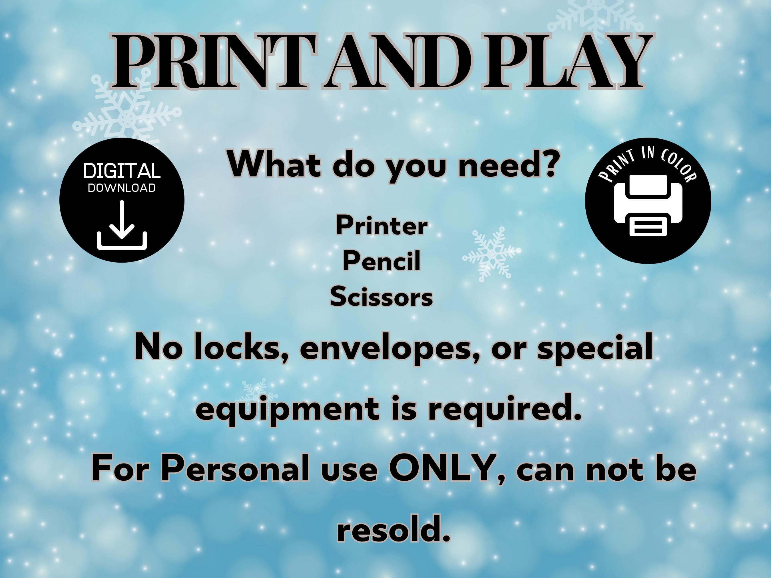 Printable Santa Escape Room, Escape Game for Christmas, Escape Room for ...