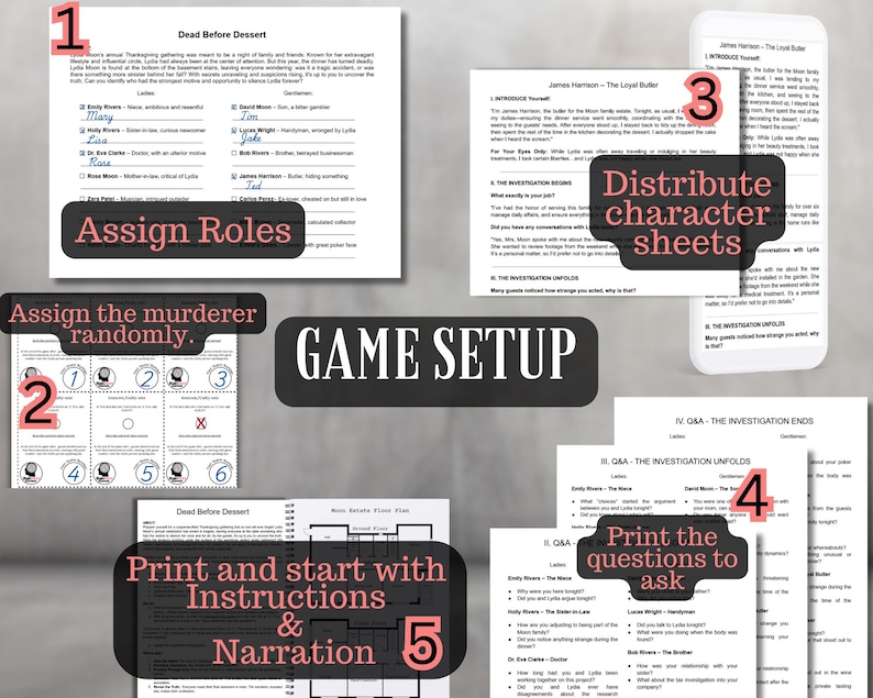 Murder Mystery Dinner Game | Whodunit Dinner Party for Adults | Murder ...