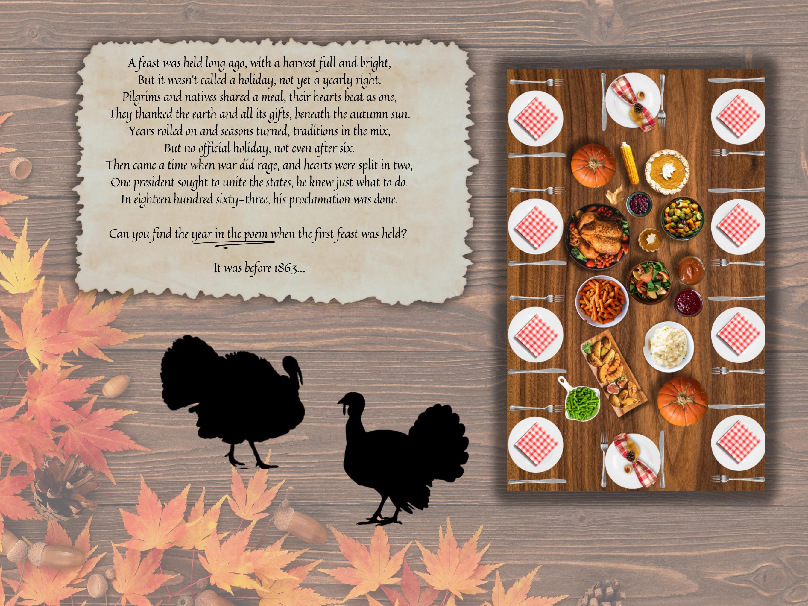 Printable Thanksgiving Escape Game: Family Puzzle Kit (PDF) - Etsy