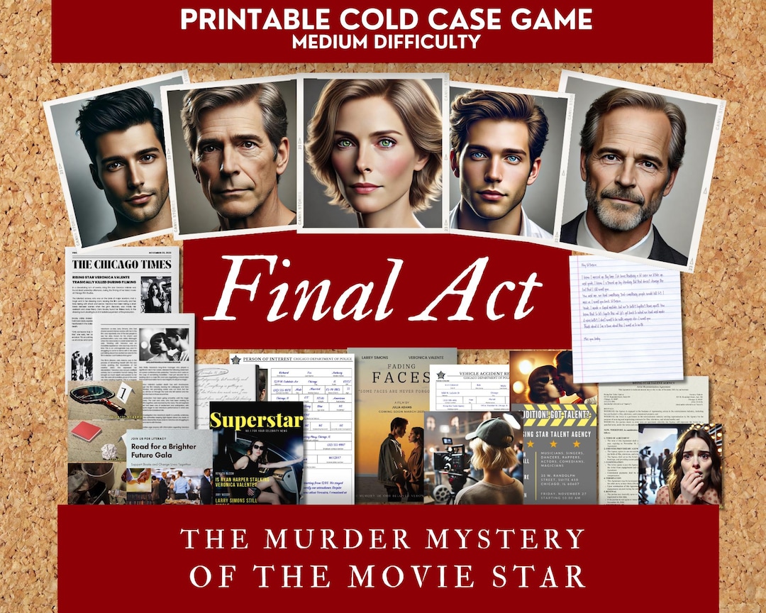 Printable Murder Mystery Cold Case File | Detective True Crime Game | Unsolved Cold Case Murder ...