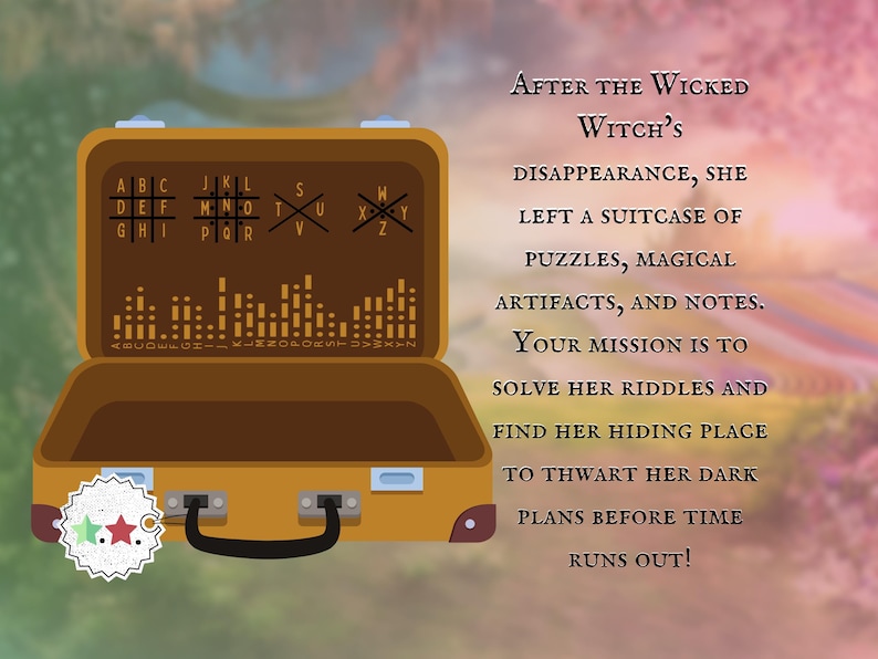 Wicked Witch Themed Escape Room Game: Magic Adventure, Kids Party (PDF ...