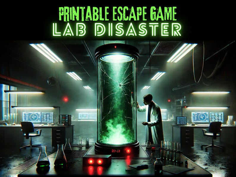Printable Lab Escape Room Game: Science Party, Adults & Teens (PDF ...