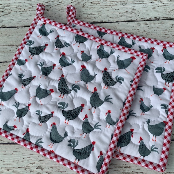 Chicken Potholders - Etsy