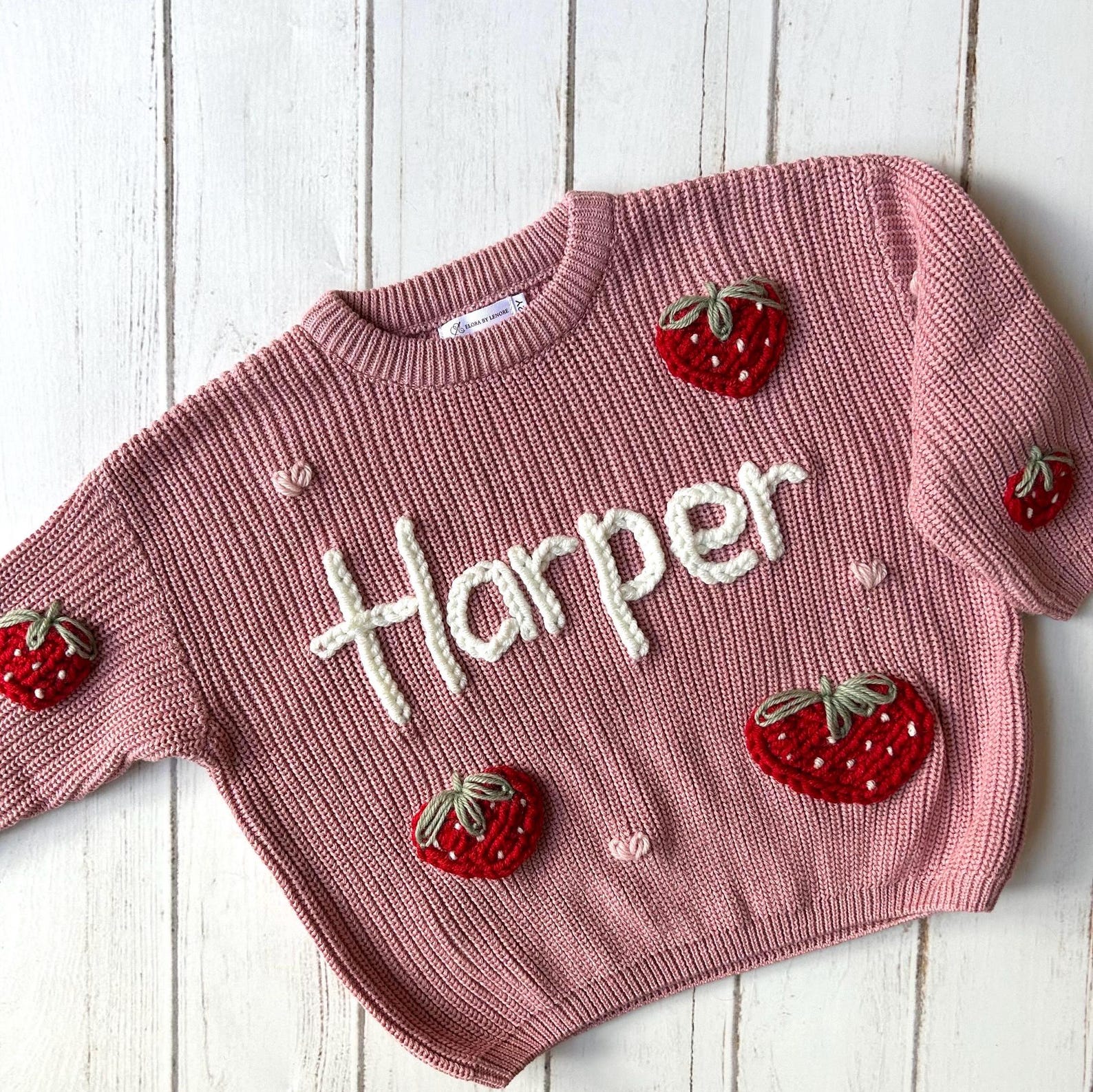 STRAWBERRY SWEATER, Berry Sweet Jumper, Toddler Knit Sweater, Baby ...
