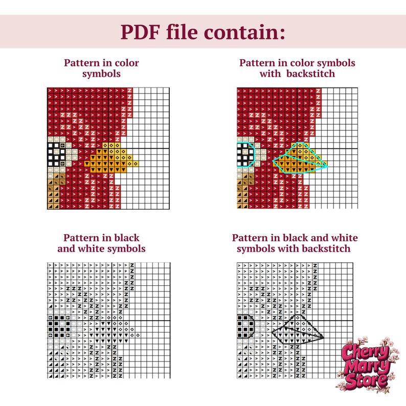 Christmas Goose Cross Stitch Pattern, Farm Embroidery, Christmas ...