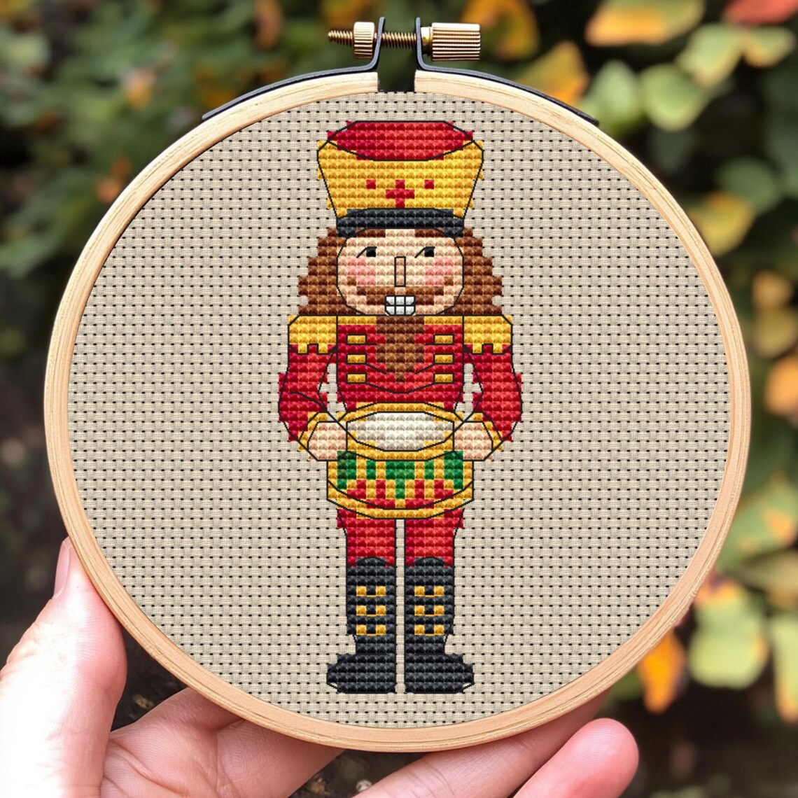 Christmas Nutcrackers Cross Stitch Pattern, Set of 4 Small Embroidery ...