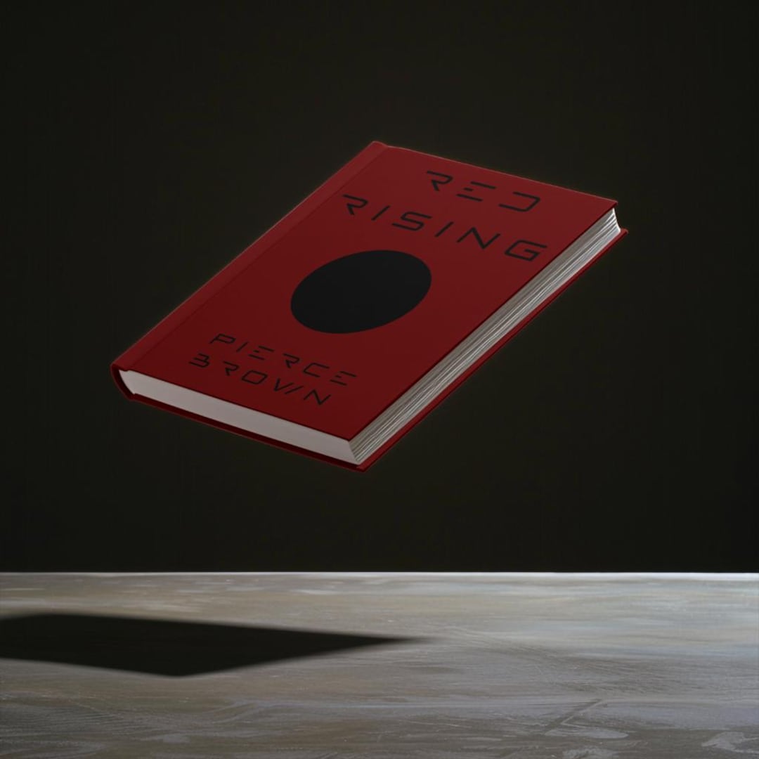 Red Rising Book Binding Cover Design, Vinyl Book Cover Design Template ...