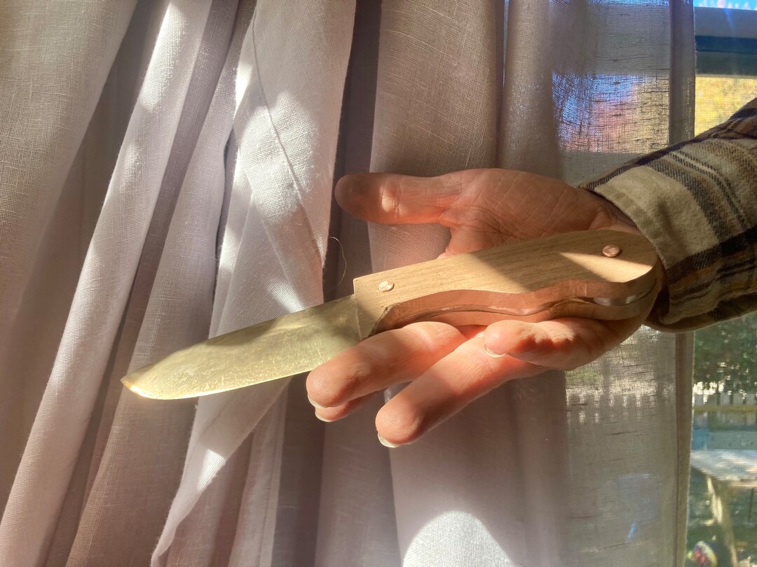 All Utility Dad Knife Hand Forged With Wisconsin Wood Handle - Etsy