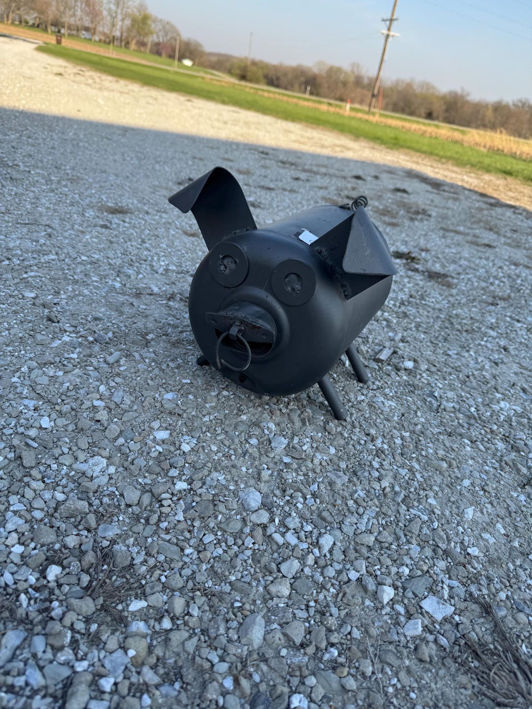Metal Pig Sculpture or Yard Art - Etsy