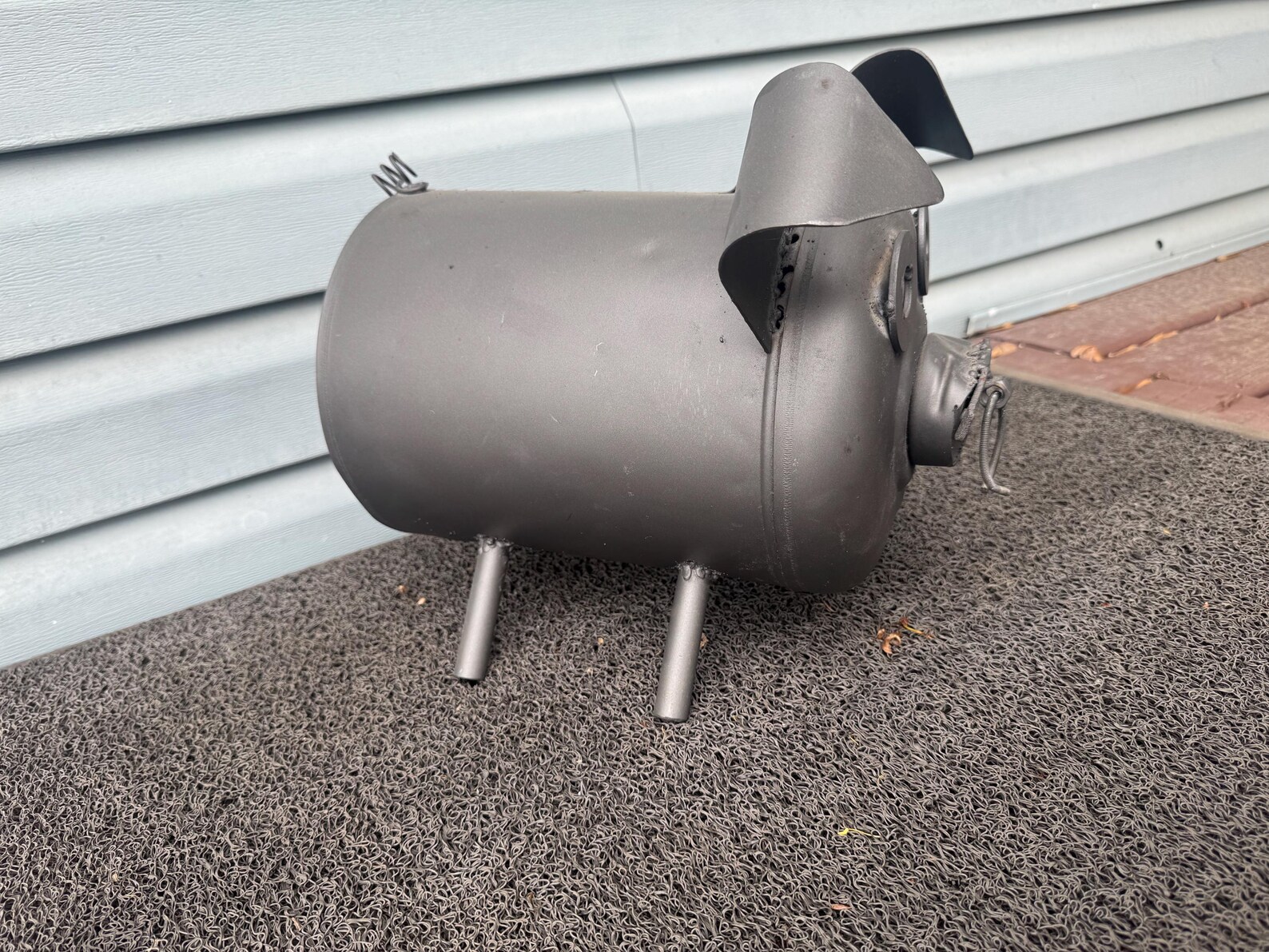 Metal Pig Sculpture or Yard Art - Etsy