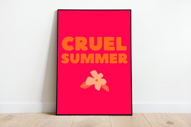 Taylor Swift Cruel Summer Poster Instant Download, Poster, Taylor's ...