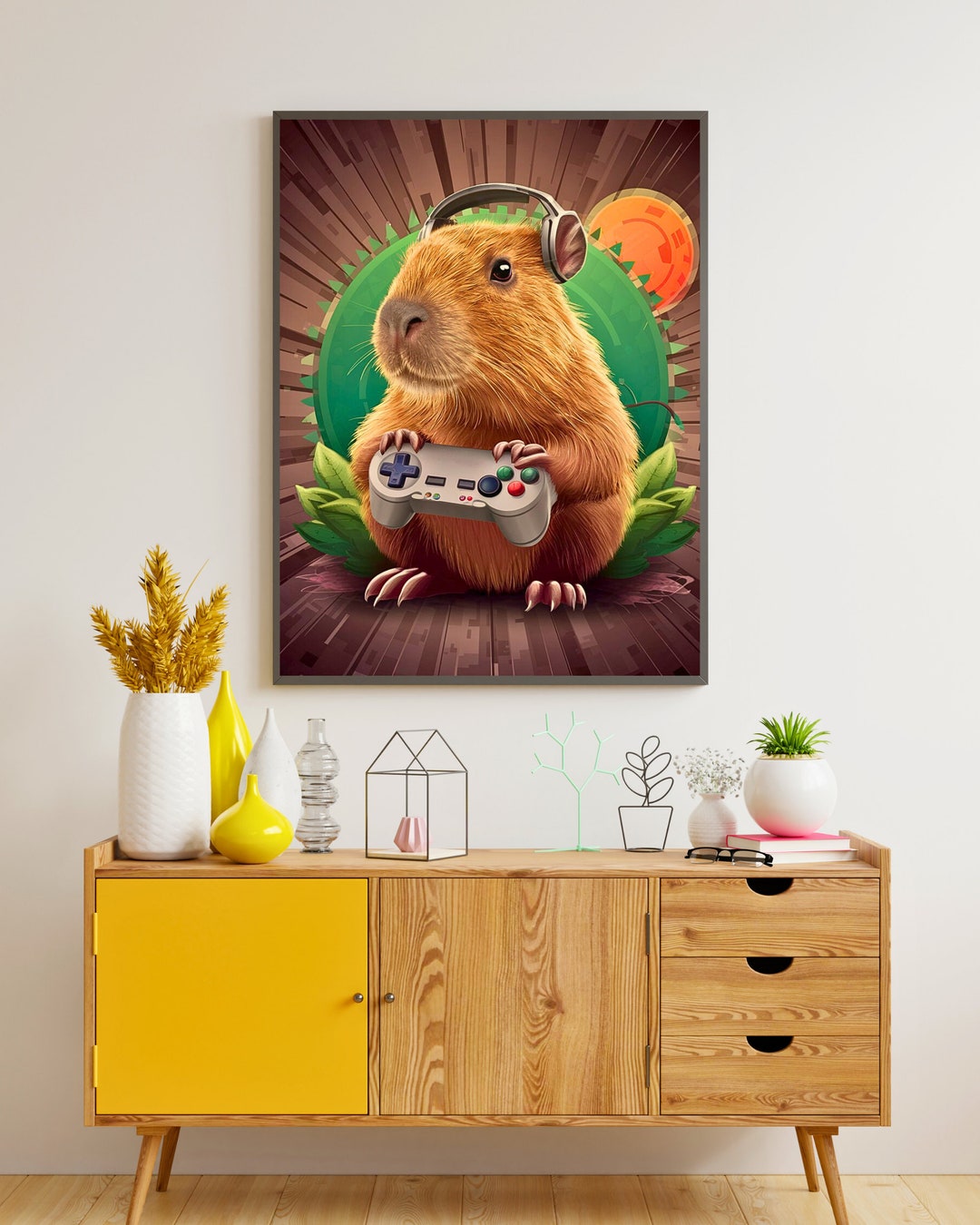 Capybara, Cute Capybara Games Gaming 3, Capybara Art, Printable Wall ...