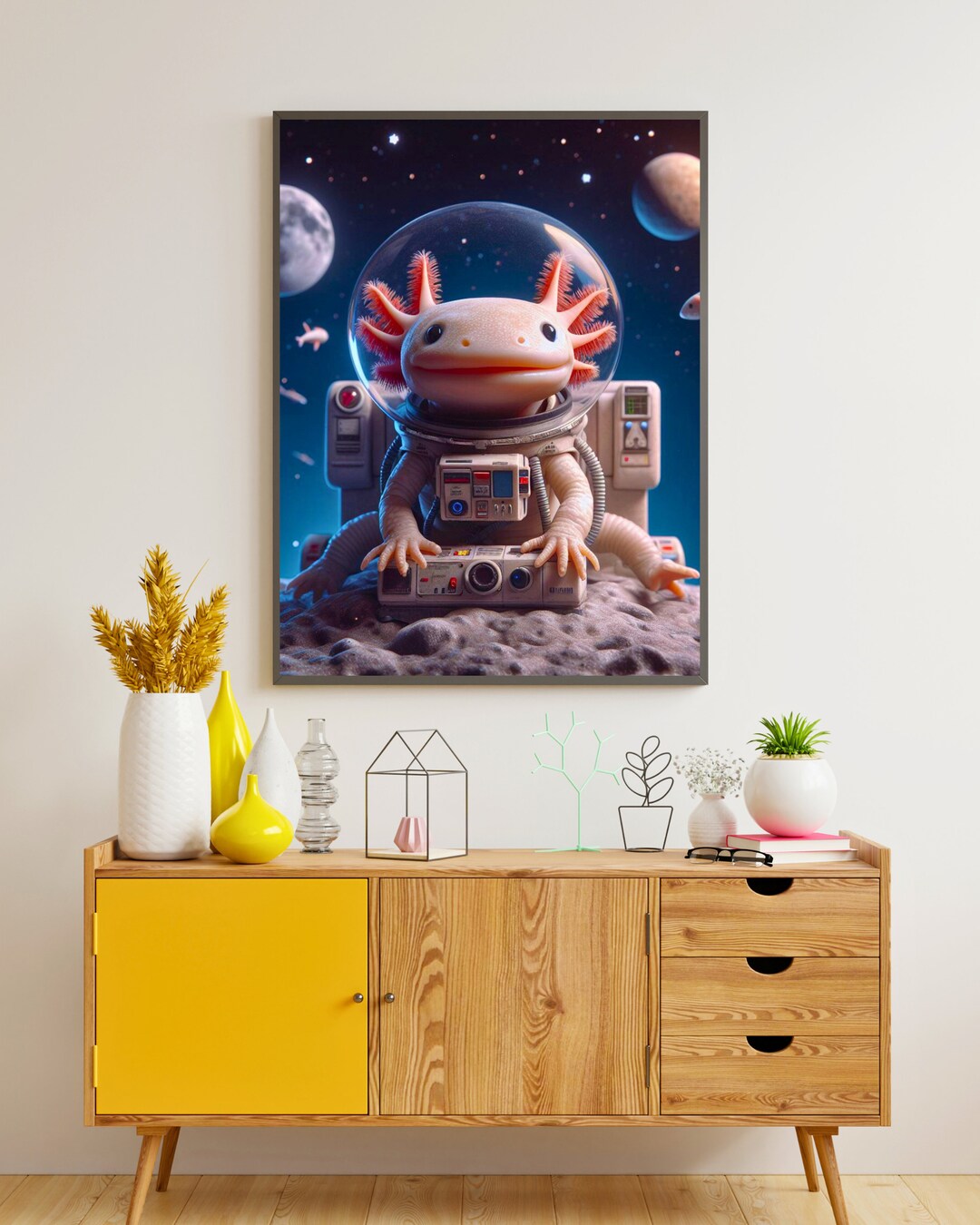 Axolotl, Salamander, Cute Axolotl Astronaut, Axolotl Art, Printable ...