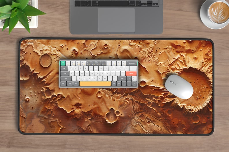Mars Surface Desk Mat Stylish Large Mousepad, Best Gift for Gamers ...