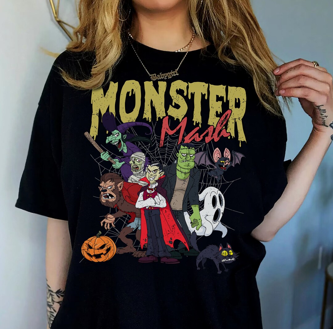 Monster Mash Shirt, Retro Halloween Shirt, Vintage Ghost Halloween ...