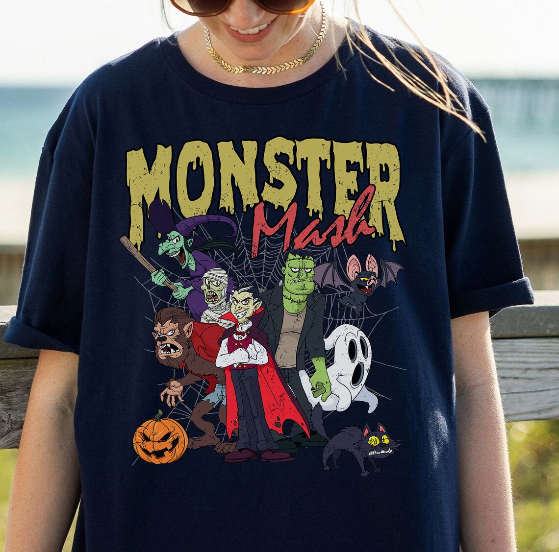 Monster Mash Shirt, Retro Halloween Shirt, Vintage Ghost Halloween ...