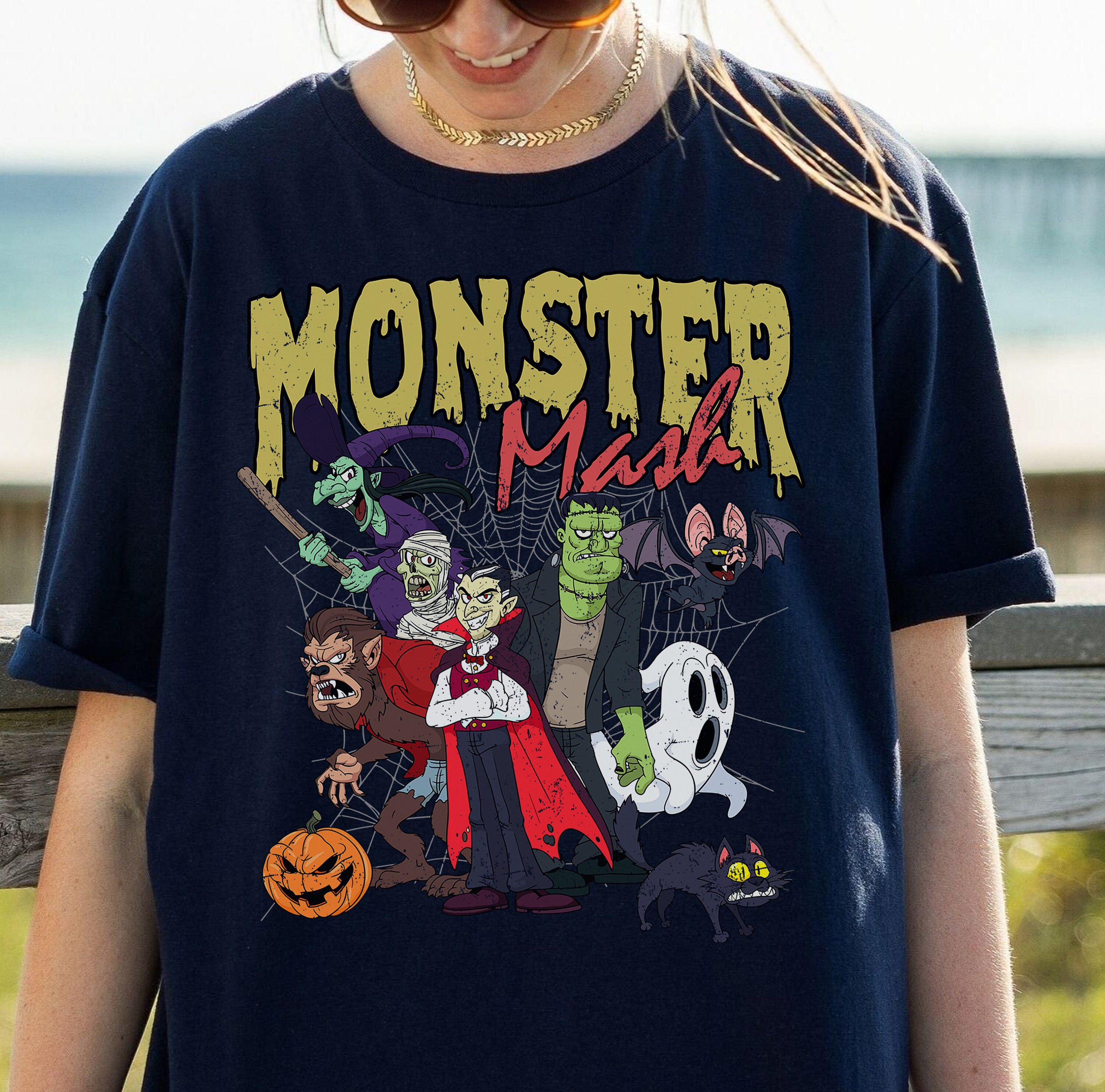 Monster Mash Shirt, Retro Halloween Shirt, Vintage Ghost Halloween ...