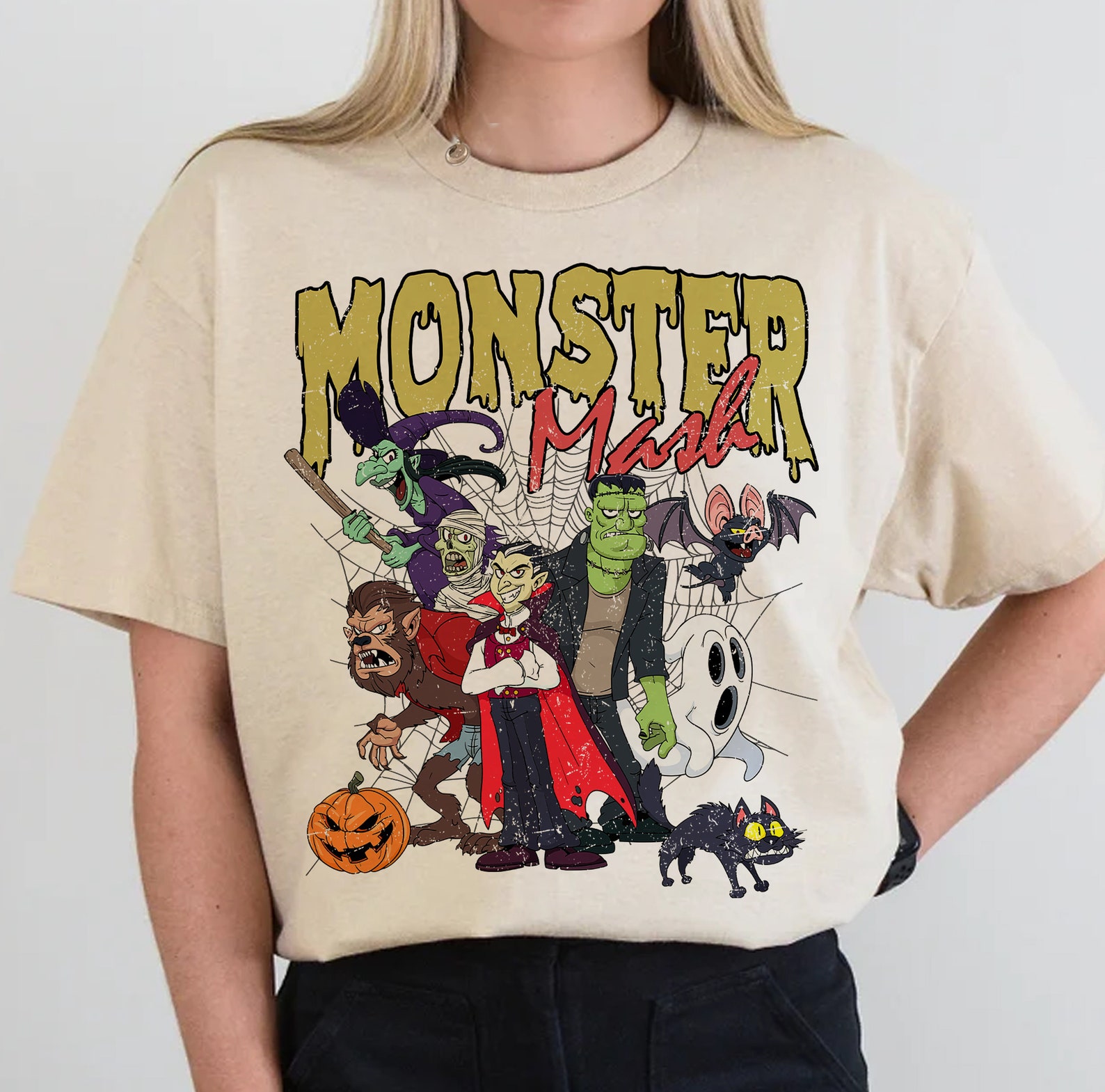 Monster Mash Shirt, Retro Halloween Shirt, Vintage Ghost Halloween ...