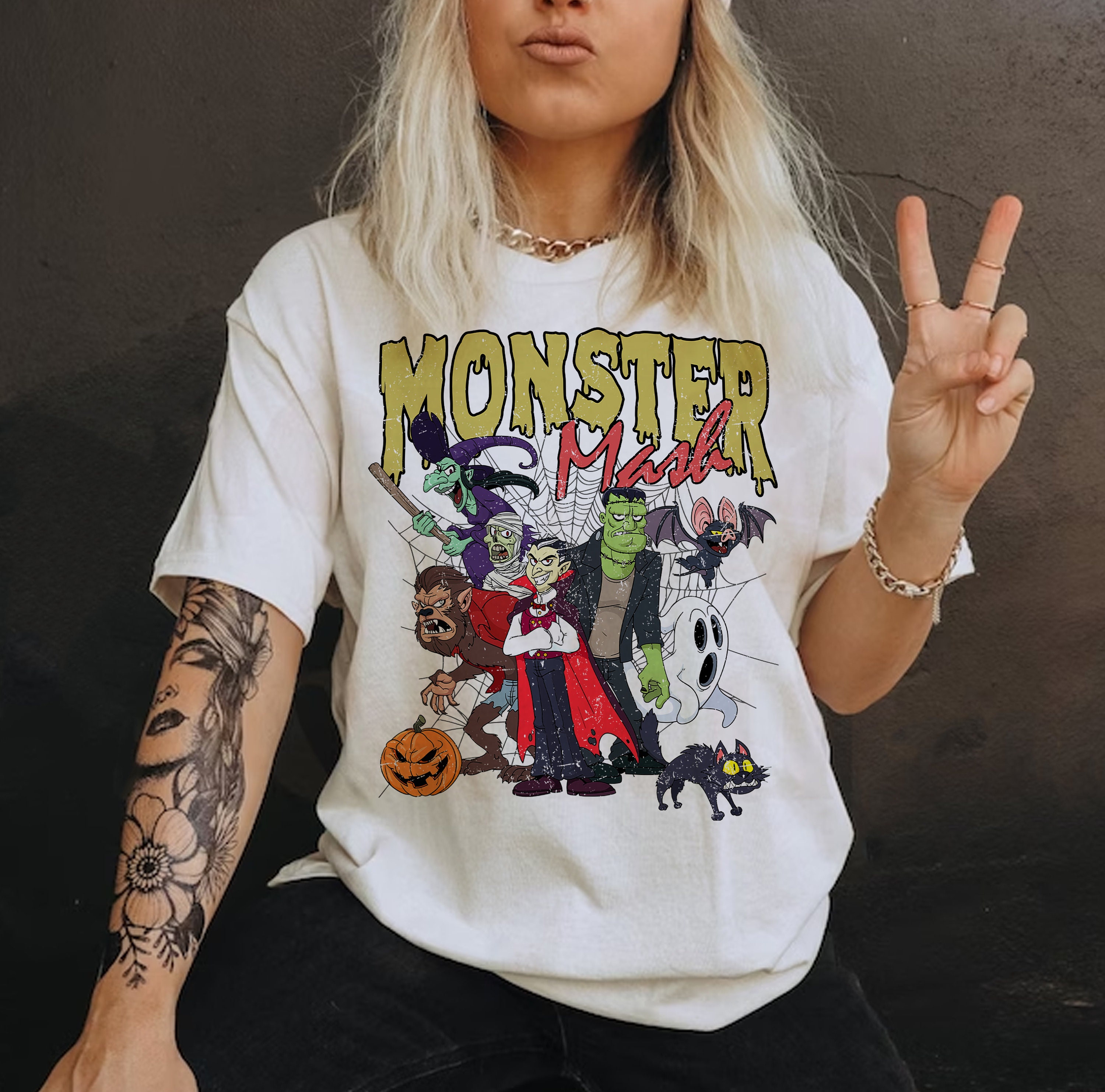 Monster Mash Shirt, Retro Halloween Shirt, Vintage Ghost Halloween ...