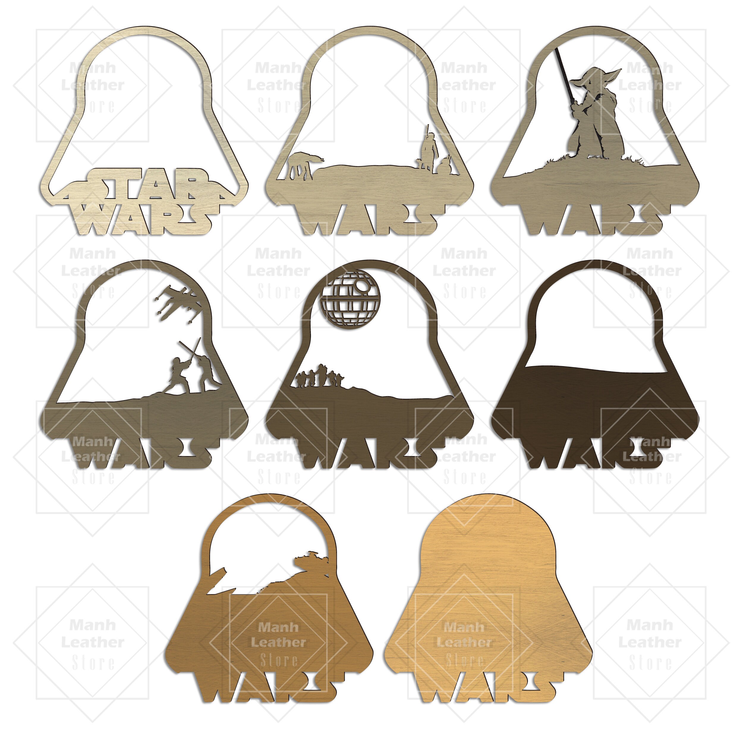 Multi-layer, Laser Cut Fles - 8 Layer Art Piece for Glowforge - SVG ...