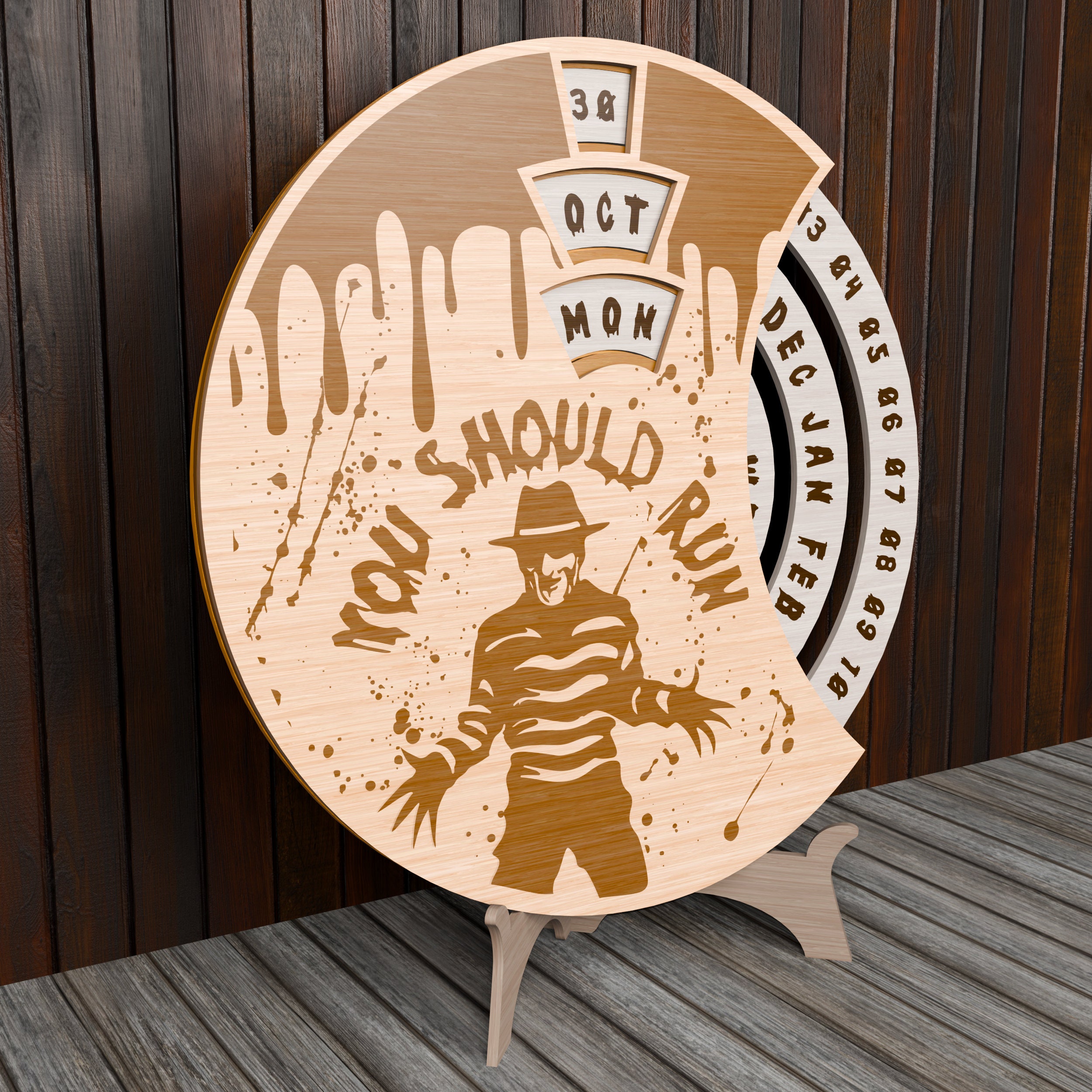 Countdown Calendar Svg, Horror Character Calendar Design File, Horror ...