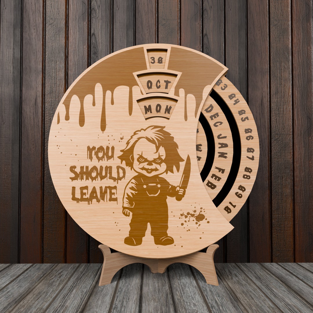 Horror Character Calendar Design File, Calendar Svg, Horror Calendar ...