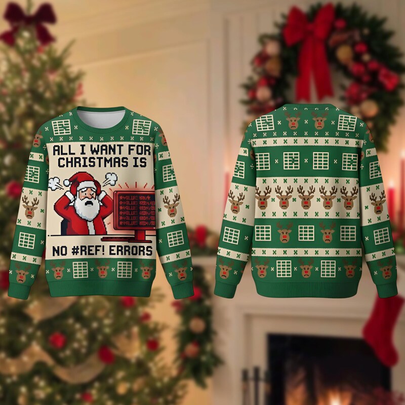 Excel Christmas Jumper - Etsy UK