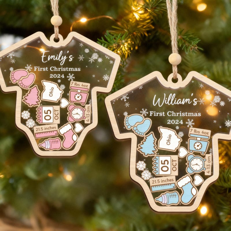 Ornaments Baby Name - Etsy