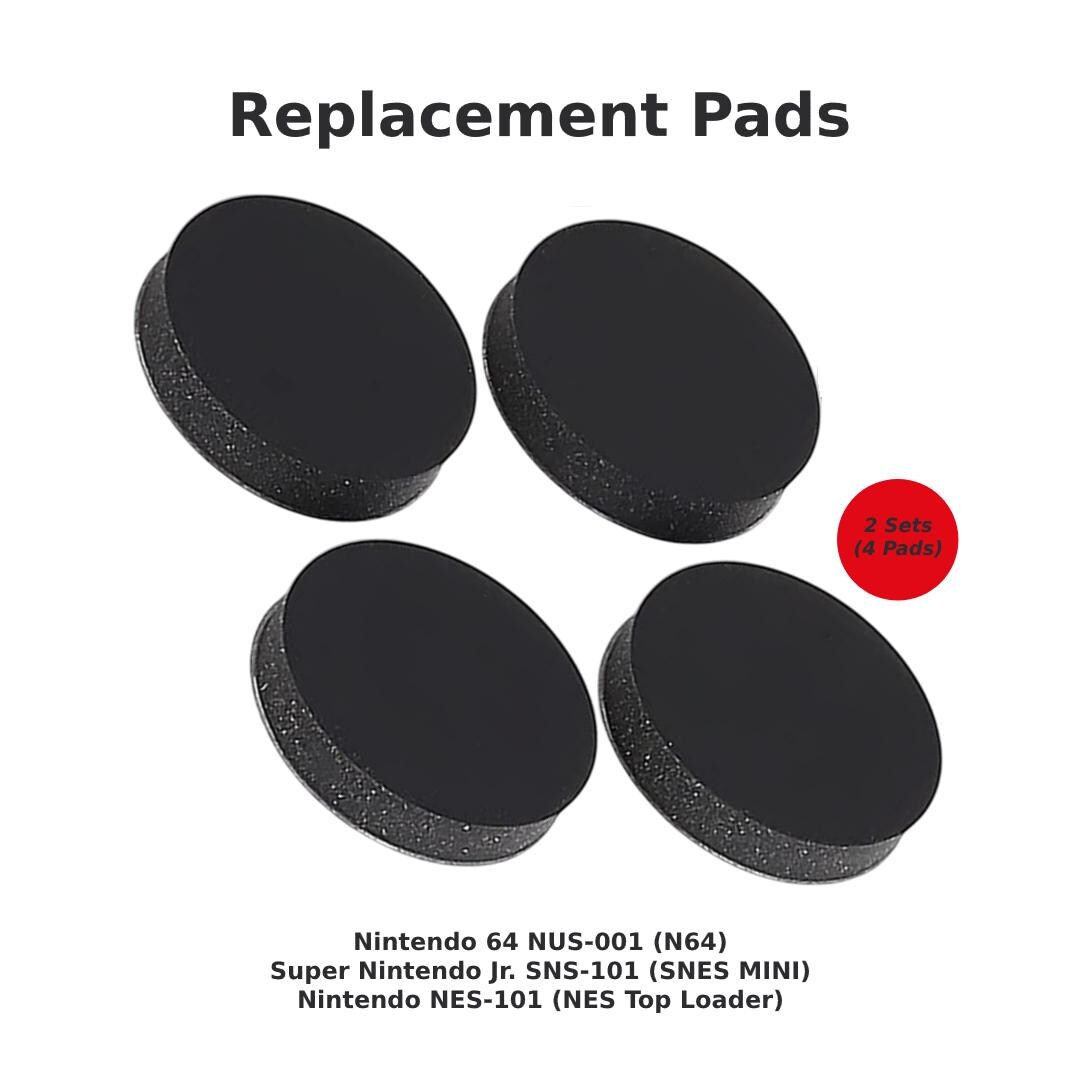 3M Replacement Rubber Feet for Nintendo Consoles (2 Sets) - SNES, NES ...