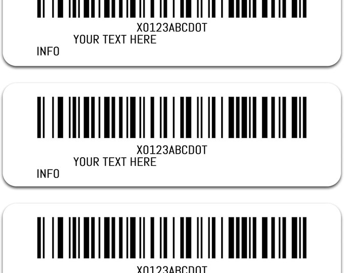 Custom Barcode Labels – 2x1” Stickers | 100–2000 Self-adhesive Barcodes ...