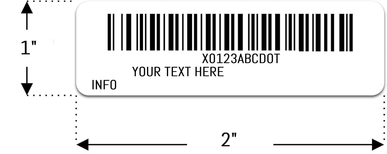 Custom Barcode Labels – 2x1” Stickers | 100–2000 Self-adhesive Barcodes ...